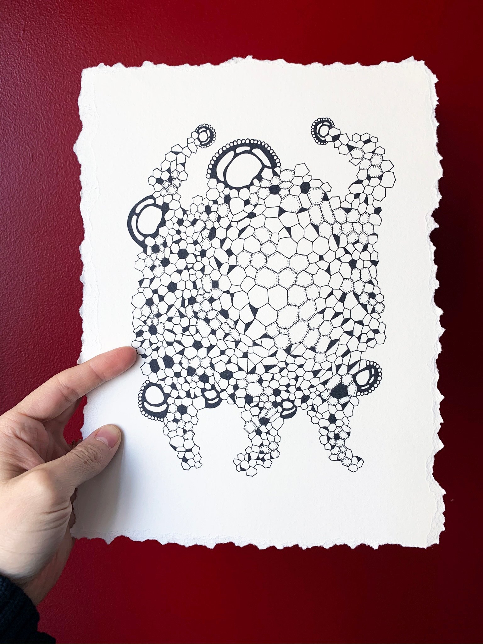 Art Soap Life - Cellular Monster art print and cards