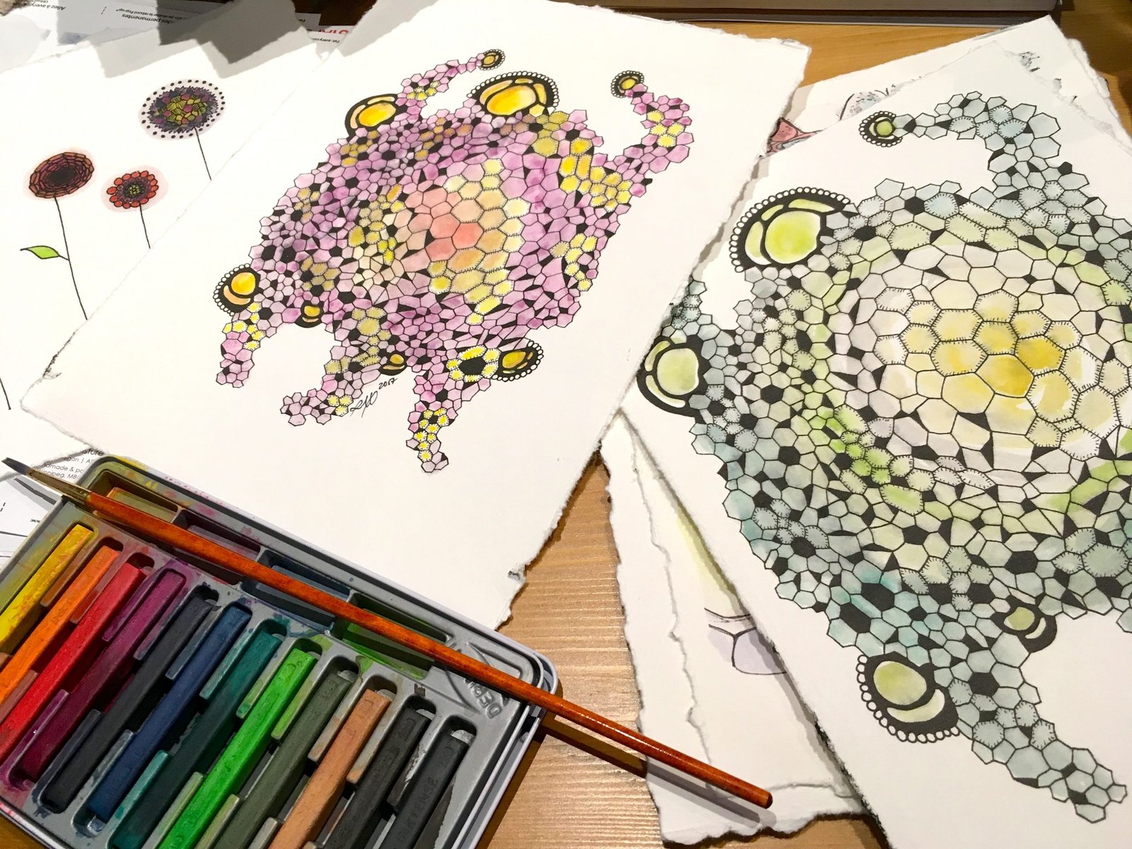 Art Soap Life - Cellular Monster art print and cards