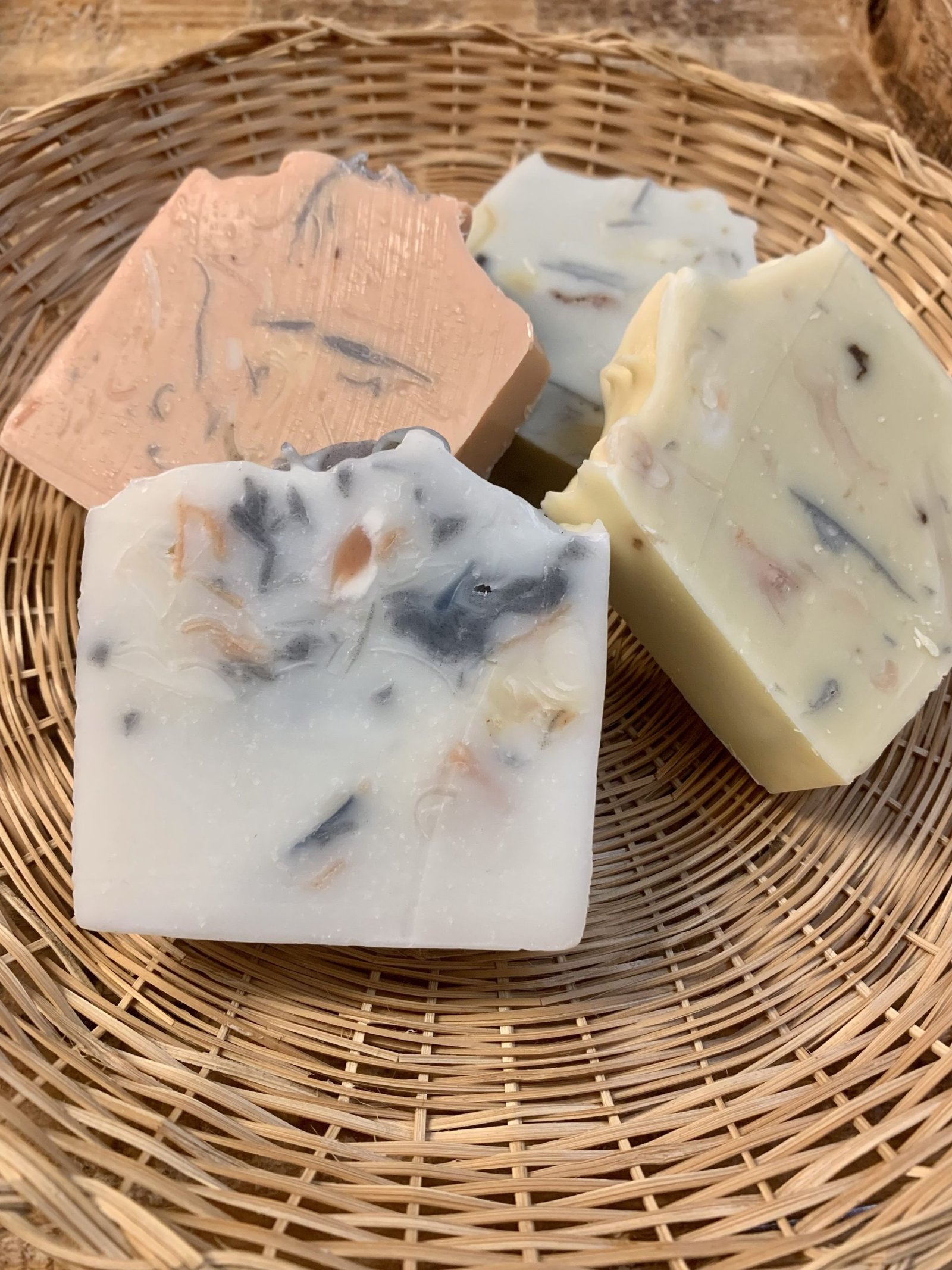 Art Soap Life - Colour Me Happy, natural scrappy soap bar with clay