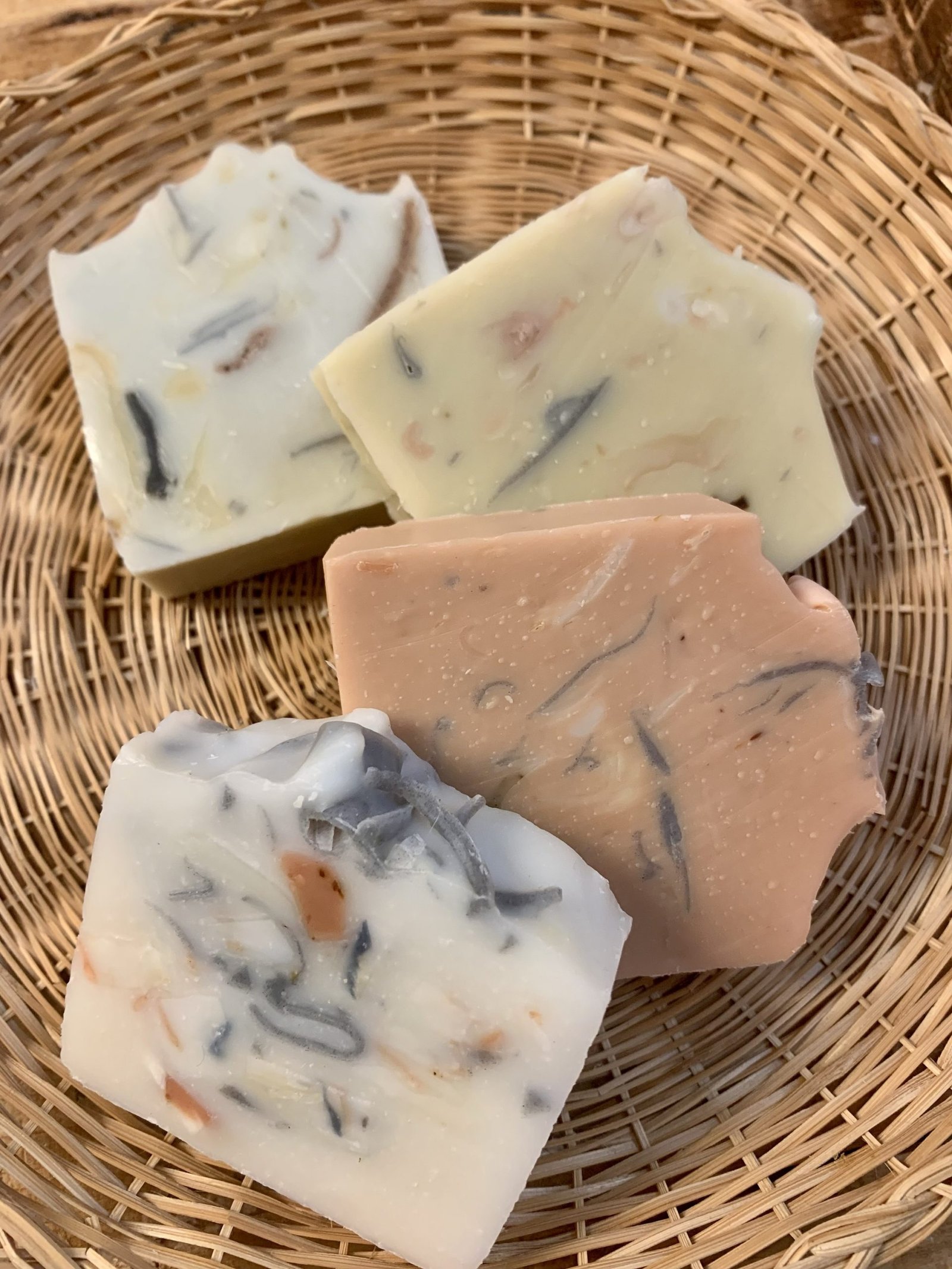 Art Soap Life - Colour Me Happy, natural scrappy soap bar with clay
